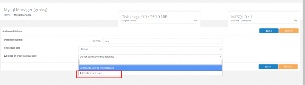 Cara Create Database di CWP | Knowledge Base