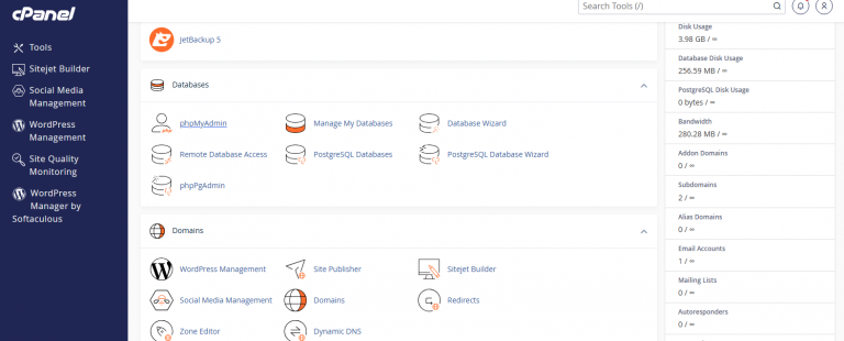 Tutorial Login phpMyAdmin via cPanel | Knowledge Base